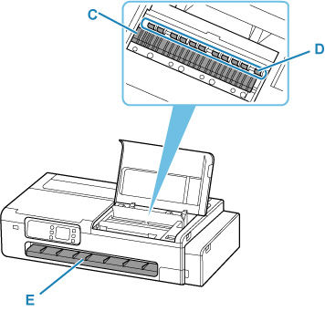 Clean the Inside of the Printer - TC-21 / TC-21M