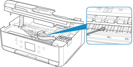 Cleaning the Bottom Plate from the Operation Panel - TR7520