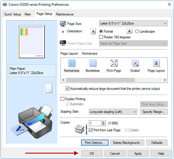 How Do I Print with Black Ink Only? (Windows) - G5020 / G6020