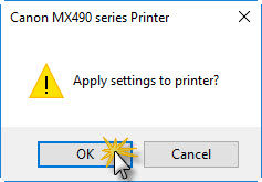 Manually Aligning the Print Head from a Windows PC - MX490 / MX492