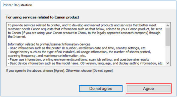 Registering or Canceling the Printer with the Auto Replenishment Service