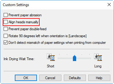 Manually Aligning the Print Head from a Windows PC - MX490 / MX492