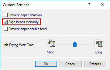 Aligning the Print Head from a Windows Computer - MG3120 / MG3122