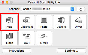 Scanning Easily with IJ Scan Utility Lite (macOS) - TR7020