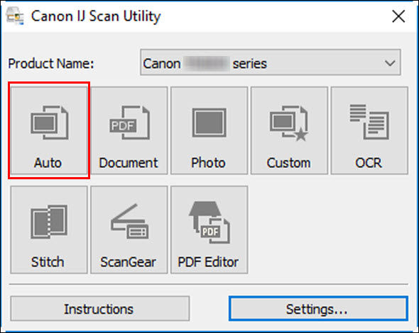IJ Scan Utility (Windows) - Scanning Easily (Auto Scan) - TR8620