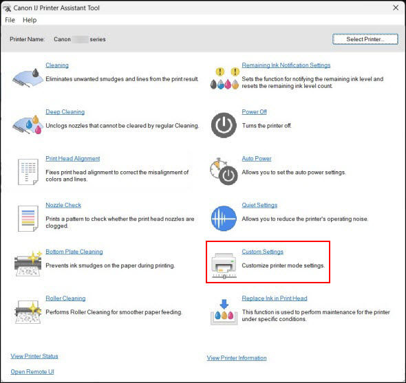 Align the Print Head Manually from a Windows PC - G3270