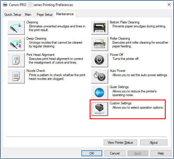 How to Enable or Disable Paper Width Detection - PRO 10 / PRO-100 (Windows)