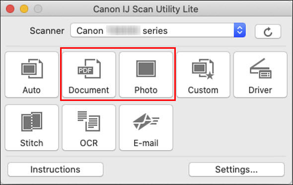 IJ Scan Utility Lite - Scanning Photos and Documents - TR8620