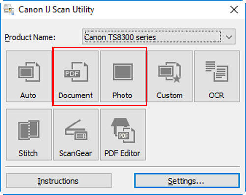 Scanning Documents and Photos with IJ Scan Utility (Windows) - TS8320
