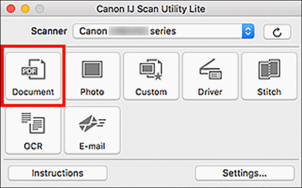 IJ Scan Utility Lite (macOS) - Scanning Multiple Documents at One Time ...
