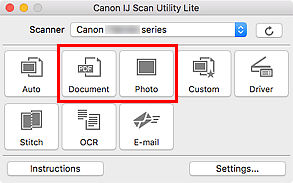 Scanning Documents and Photos with IJ Scan Utility Lite