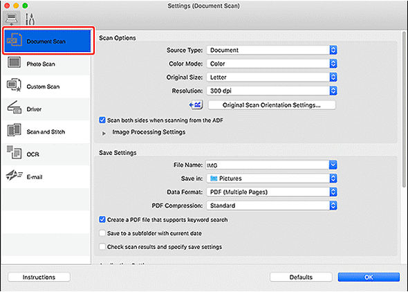 IJ Scan Utility Lite (macOS) - Scanning Multiple Documents at One Time ...