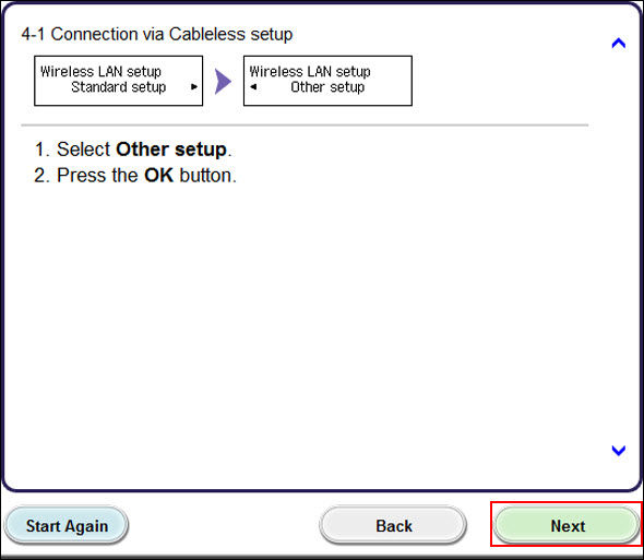 Cableless Setup from a Windows PC - MX472 / MX479