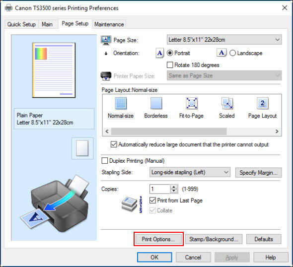 How Do I Print With Only the Black or Color Cartridge? (TS3500 Series)
