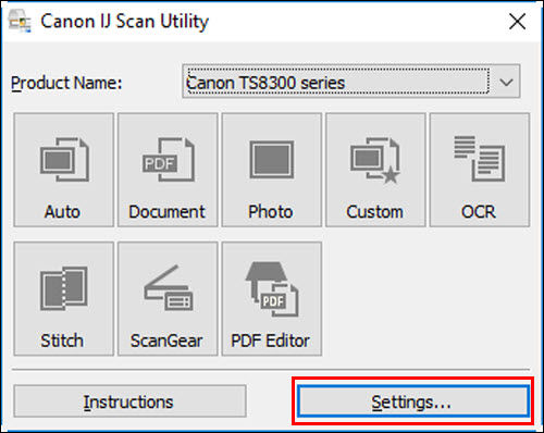 Scanning Multiple Original Items at One Time (Windows) - TS8320
