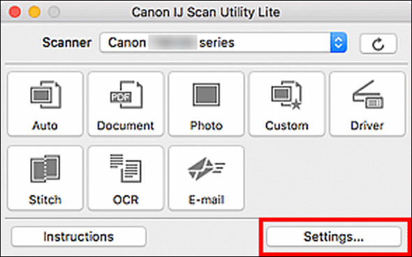 IJ Scan Utility Lite (macOS) - Scanning Multiple Documents at One Time ...