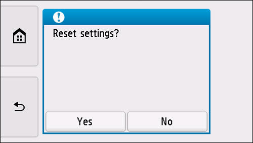 Reset Settings - TS8320