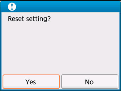 Reset Settings - TS5020