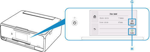 Copying a Disc Label - TS8120