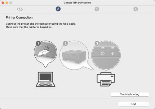 PIXMA TR4520 / TR4522 Wireless Setup via USB Cable - Mac