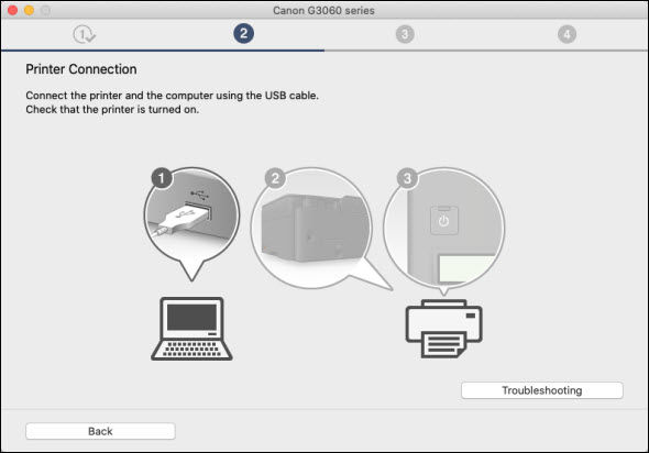 PIXMA G3260 USB Setup - Mac OS