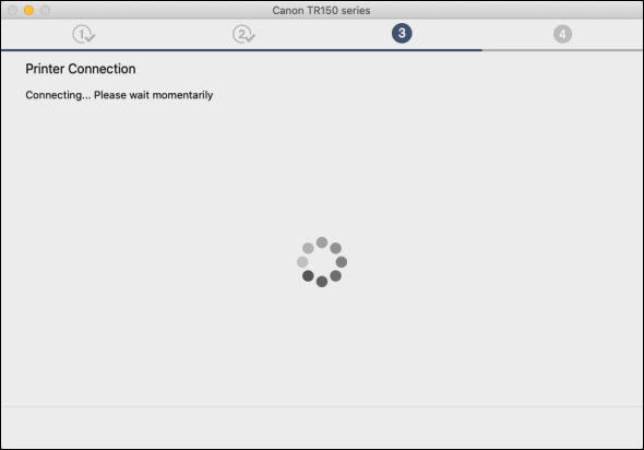 Set up the PIXMA TR150 for use via USB - Mac