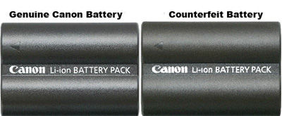 How to identify a counterfeit lithium-ion battery.