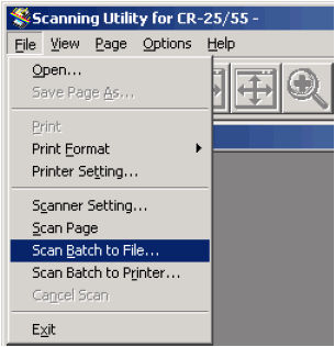 In order to scan multiple checks to a single file, you must select the ...
