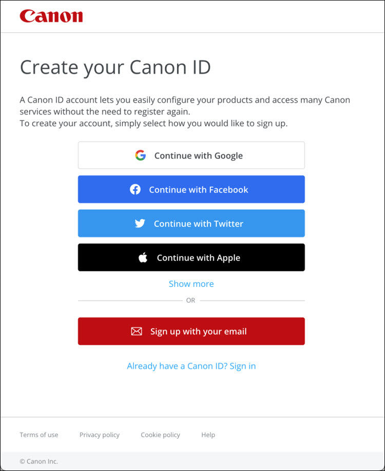 Register the PIXMA TS3520 / TS3522 With the IJ Cloud Printing Center