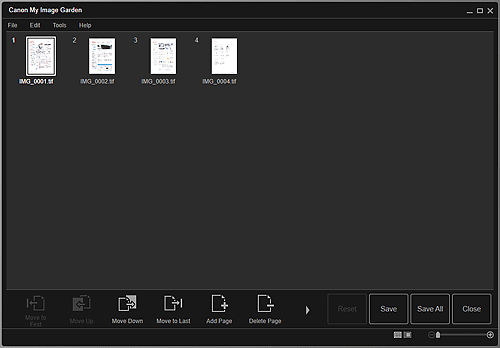 Create or edit PDF files in My Image Garden