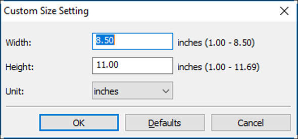 IJ Scan Utility (Windows) - Settings (Photo Scan) Dialog Box - GX6020