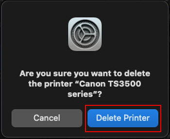PIXMA TS3500 Series Wireless Setup Using a USB Cable - macOS