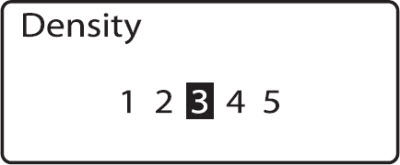 Adjusting the Printing Density - Mk1500