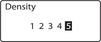 Adjusting the Printing Density - Mk1500
