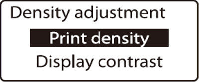 Adjusting the Printing Density - Mk2600