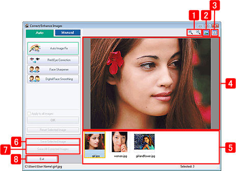 Selecting the layout and printing with Easy-PhotoPrint EX