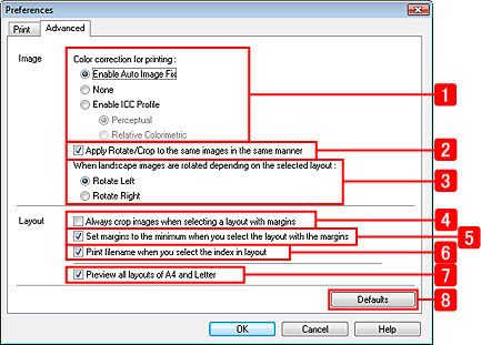 Printing Multiple Photos on One Page in Easy-PhotoPrint EX