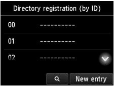Registering Fax / Telephone Numbers of Recipients - MB2720