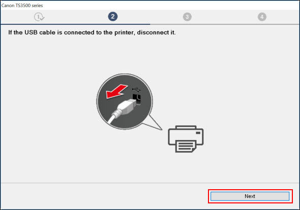 PIXMA TS3500 Series Wireless Setup Using a USB Cable - Windows