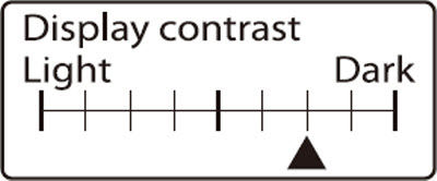 Changing the Display Contrast - Mk2600