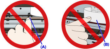 Support Code 1300 Appears (Paper Jammed Inside the Front Cover) - MB5420