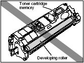 Precautions for Handling/Storing Toner Cartridges