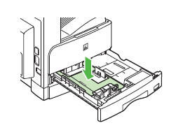 Load paper into the cassette and reinsert cassette properly.