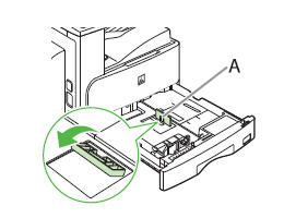 Load paper into the cassette and reinsert cassette properly.