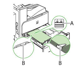 Load paper into the cassette and reinsert cassette properly.