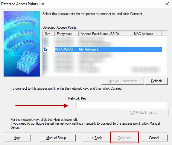 Connecting Your Printer to a Wireless LAN with a USB Cable