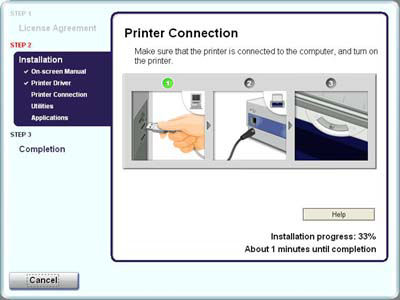 Install the printer driver using the prepackaged CD - Easy Install ...