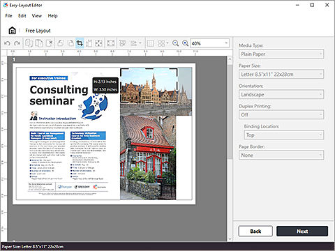 Canon Easy-Layout Editor: Free Layout