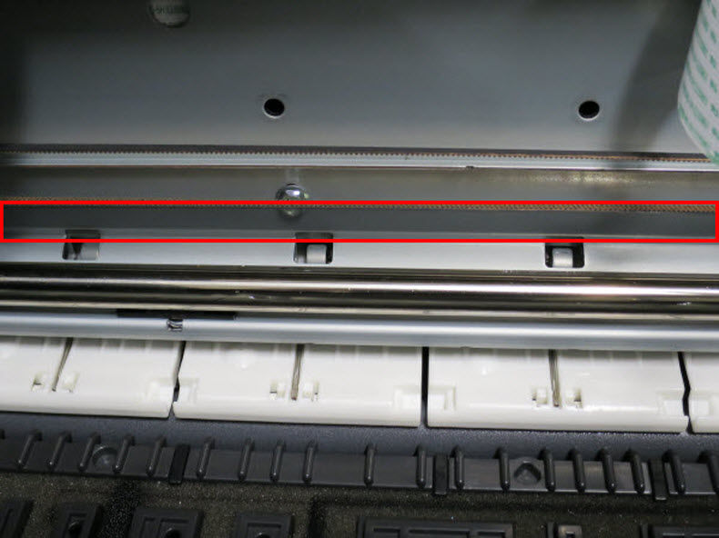 Clean the timing (encoder) strip - PRO-1000