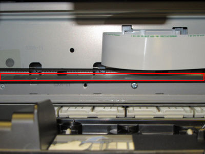 Clean the encoder (timing) strip - MAXIFY iB / MB Printers